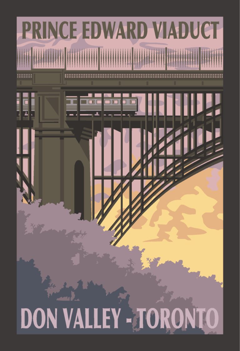 Toronto Bloor Street Prince Edward Viaduct Danforth Retro Print ...